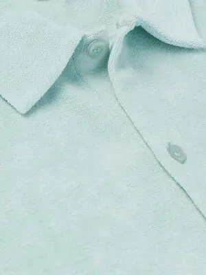 Vilebrequin Charli Organic Cotton-blend Terry Shirt - Blue