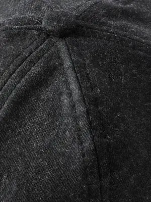 Mr P. Leather-trimmed Brushed Cotton-twill Baseball Cap