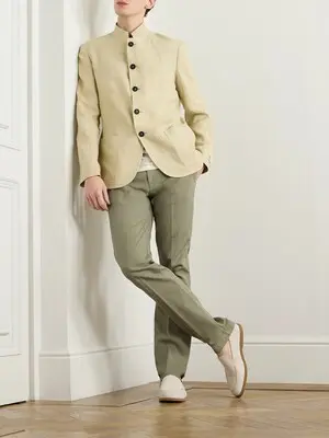 Massimo Alba Winch2 Slim-fit Straight-leg Trousers