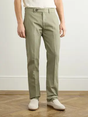 Massimo Alba Winch2 Slim-fit Straight-leg Trousers