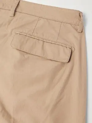 Massimo Alba Slim-fit Straight-leg Pleated Trousers - Brown