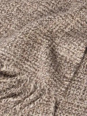 Loro Piana Fringed Cashmere-tweed Scarf