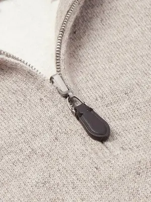 Loro Piana Linen And Cashmere-blend Zip-up Sweater