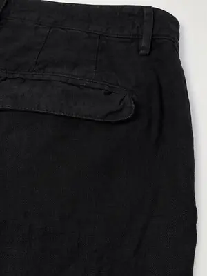 Massimo Alba Alaccia Straight-leg Pleated Linen Shorts