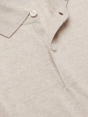 John Smedley Payton Slim-fit Wool Polo Shirt - Neutrals