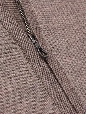 John Smedley Tapton Slim-fit Merino Wool Half-zip Sweater - Neutrals