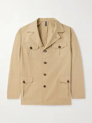 SLOWEAR Venezia 1951 Cotton And Linen-blend Canvas Overshirt
