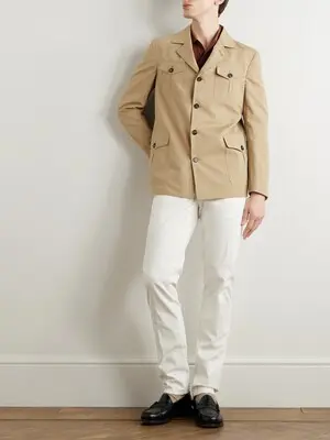 SLOWEAR Venezia 1951 Cotton And Linen-blend Canvas Overshirt