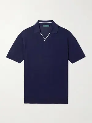SLOWEAR Zanone Slim-fit Cotton Polo Shirt