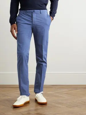 SLOWEAR Incotex Venezia 1951 Slim-fit Stretch-cotton Twill Trousers