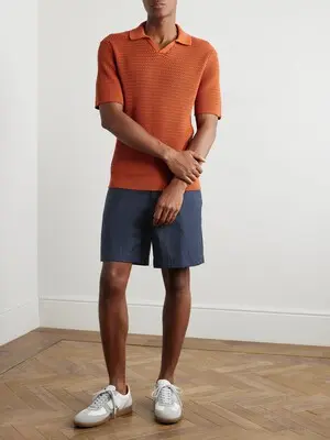 SLOWEAR Teknosartorial Wide-leg Cotton-blend Shorts