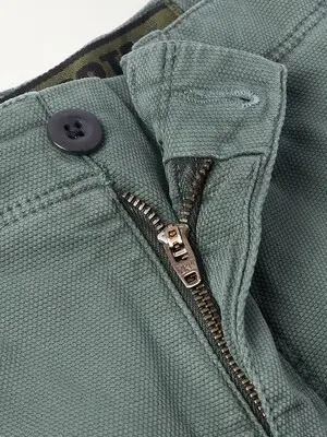 SLOWEAR Straight-leg Textured Cotton-blend Cargo Shorts