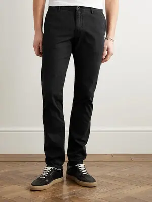 SLOWEAR Incotex Slim-fit 'panama' Stretch-cotton Canvas Trousers