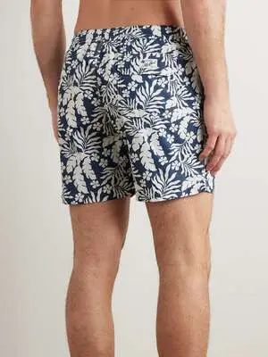 Hartford Straight-leg Floral-print Swim Shorts