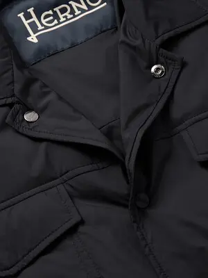 Herno Padded Shell Shirt Jacket - Blue