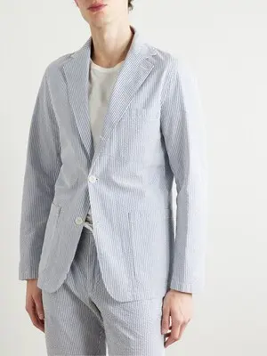 Hartford Striped Cotton-seersucker Blazer