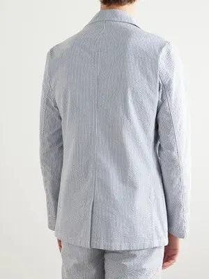 Hartford Striped Cotton-seersucker Blazer