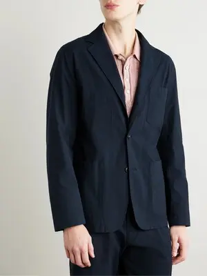 Hartford Jonny Unstructured Stretch-cotton Suit Jacket