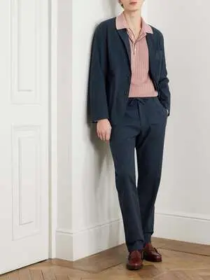 Hartford Jonny Unstructured Stretch-cotton Suit Jacket