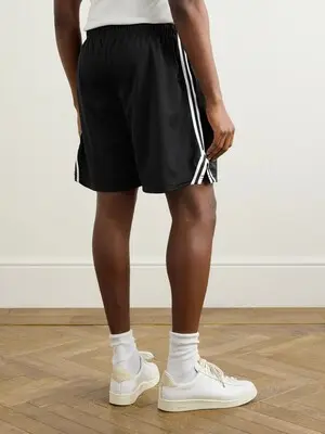 GALLERY DEPT. Venice Court Wide-leg Logo-print Webbing-trimmed Mesh Shorts - Black