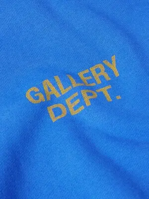 GALLERY DEPT. 90's Oversized Logo-print Hoodie - Blue