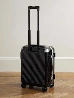FPM MILANO Bank Light 55cm Leather-trimmed Polycarbonate Spinner Suitcase