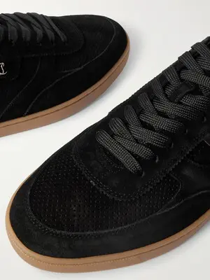 CHRISTIAN LOUBOUTIN Tutti Rui Perforated Suede Sneakers