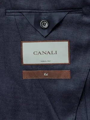 Canali Unstructured Wool, Silk And Linen-blend Blazer