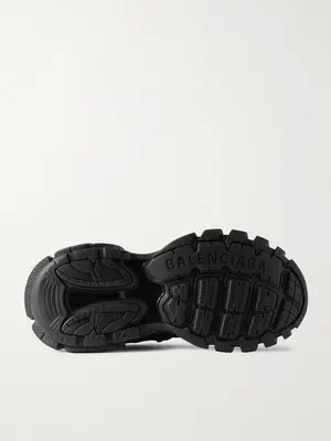 Balenciaga Track Trail Logo-print Sneakers - Black