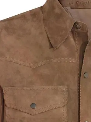 SALVATORE SANTORO Suede Shirt Jacket