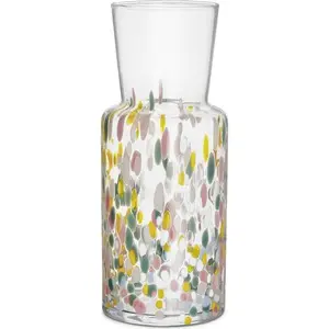 KOSTA BODA Meadow Spring Tall Vase - Clear/ Multi