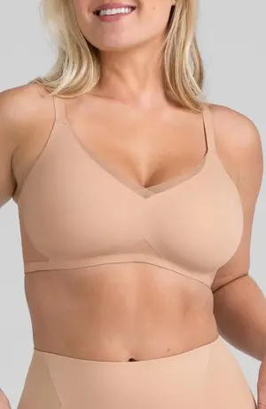 HONEYLOVE Liftwear Crossover Bra - Sand