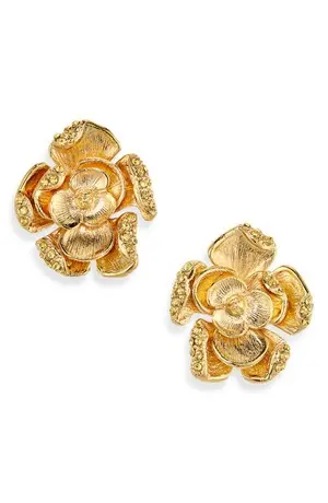 Oscar De La Renta Stud Earrings