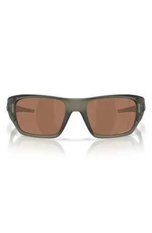 Oakley 60mm Prizm™ Rectangular Sunglasses - Matte Olive Ink