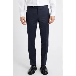 ALLSAINTS Ross Slim Fit Tapered Stretch Wool Pants - Navy