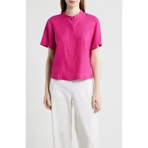 Eileen Fisher Band Collar Shirts For Women