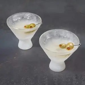 HOST Glass Freeze Martini Cooling Cup Set Of 2