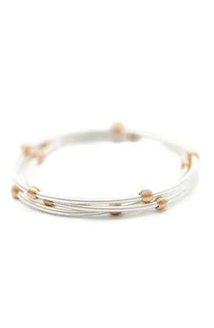 EMERSON & OLIVER Sterling Beaded Bracelets Set - Sterling/rose