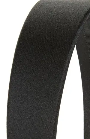 JENNIFER BEHR Lydia Satin Headband - Black
