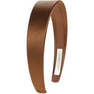 JENNIFER BEHR Lydia Satin Headband - Espresso