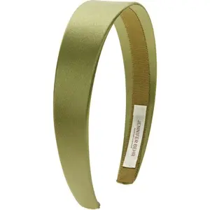 JENNIFER BEHR Jennifer Behr Lydia Satin Headband Olive