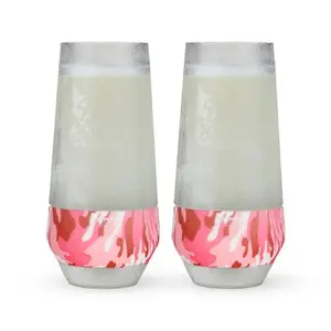 HOST Champagne Freeze Cooling Cup Set Of 2 - Pink Camo