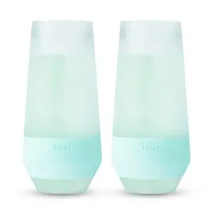 HOST Champagne Freeze Cooling Cup Set Of 2 - Tinted Seafoam