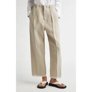 SETCHU Sethu Pleated Linen Chinos