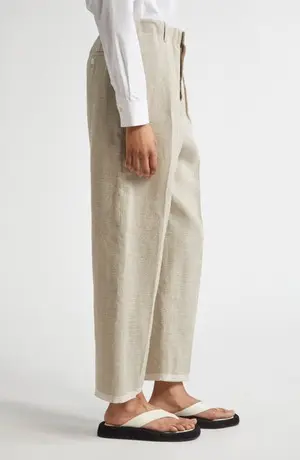SETCHU Sethu Pleated Linen Chinos
