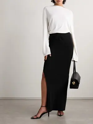 Jacquemus Peplo Draped Maxi Skirt