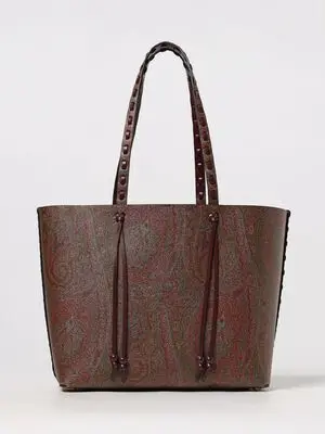 Etro Printed Shoulder Bag - Burnt