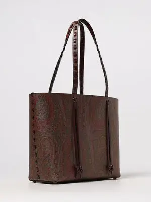 Etro Printed Shoulder Bag - Burnt