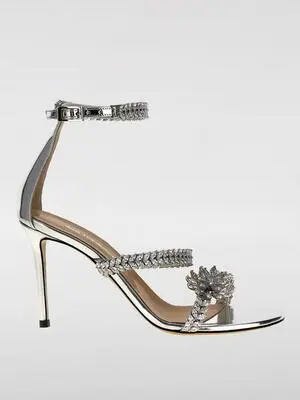 MACH&MACH Mach & Mach Embellished Heeled Sandals - Silver