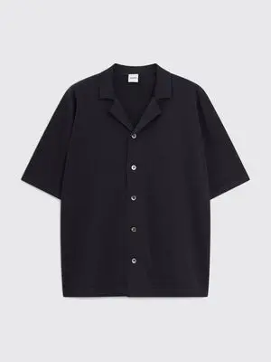 Aspesi Knitted Shirt - Navy